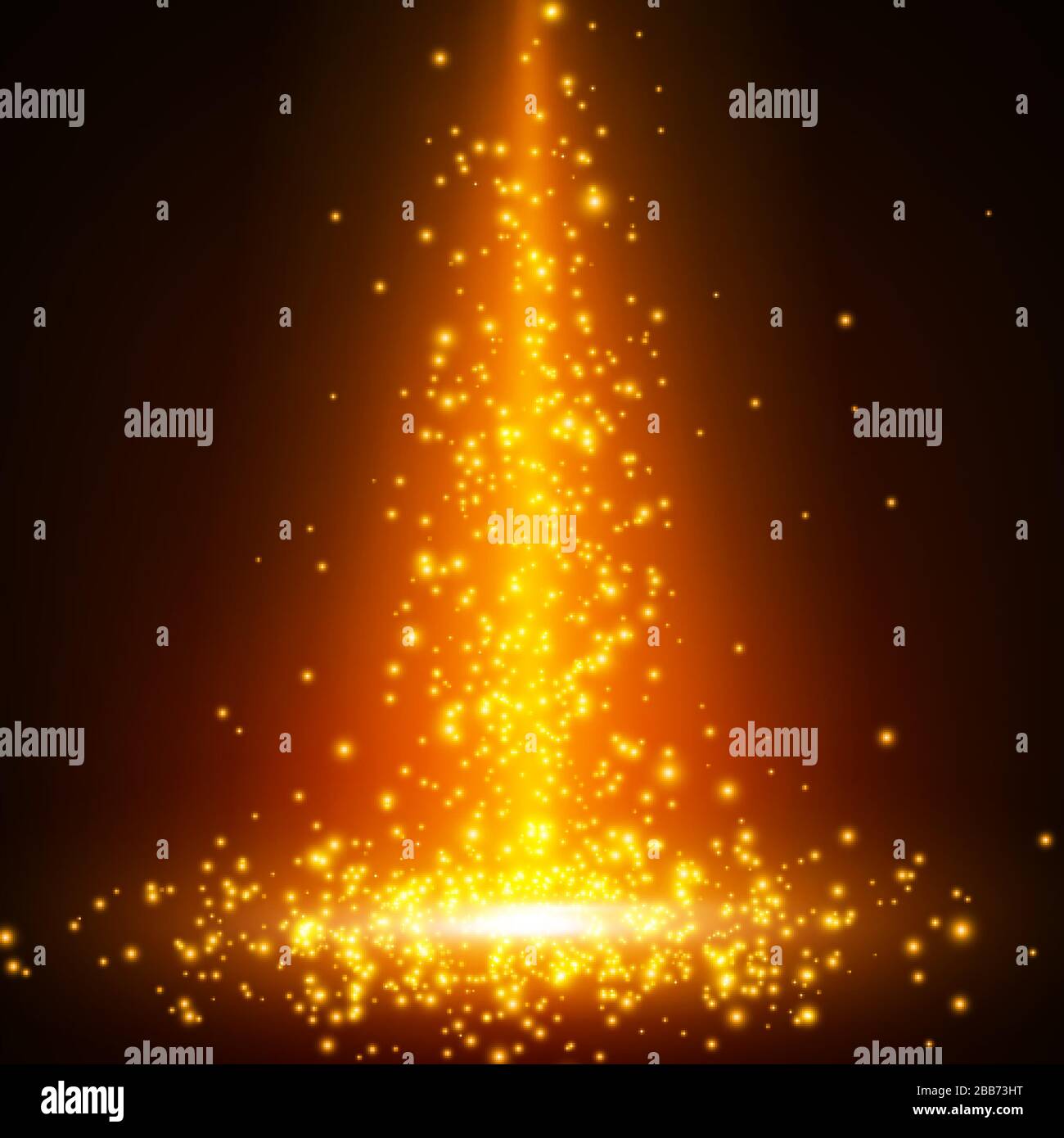 Stage spot lighting. Magic light. Orange vector background Stock Vector ...