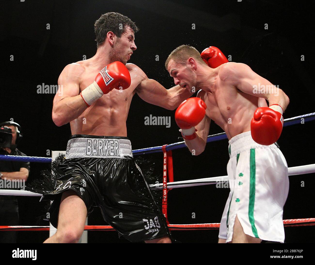 Darren Barker (Barnet, black shorts) defeats Jason McKay (Banbridge ...