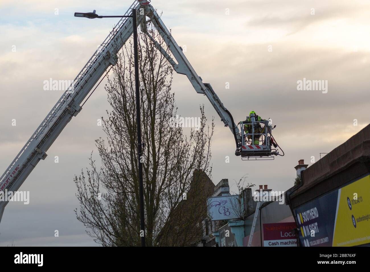 Southend-on-Sea, UK. 30th Mar, 2020. Firefighters from Essex Fire and ...