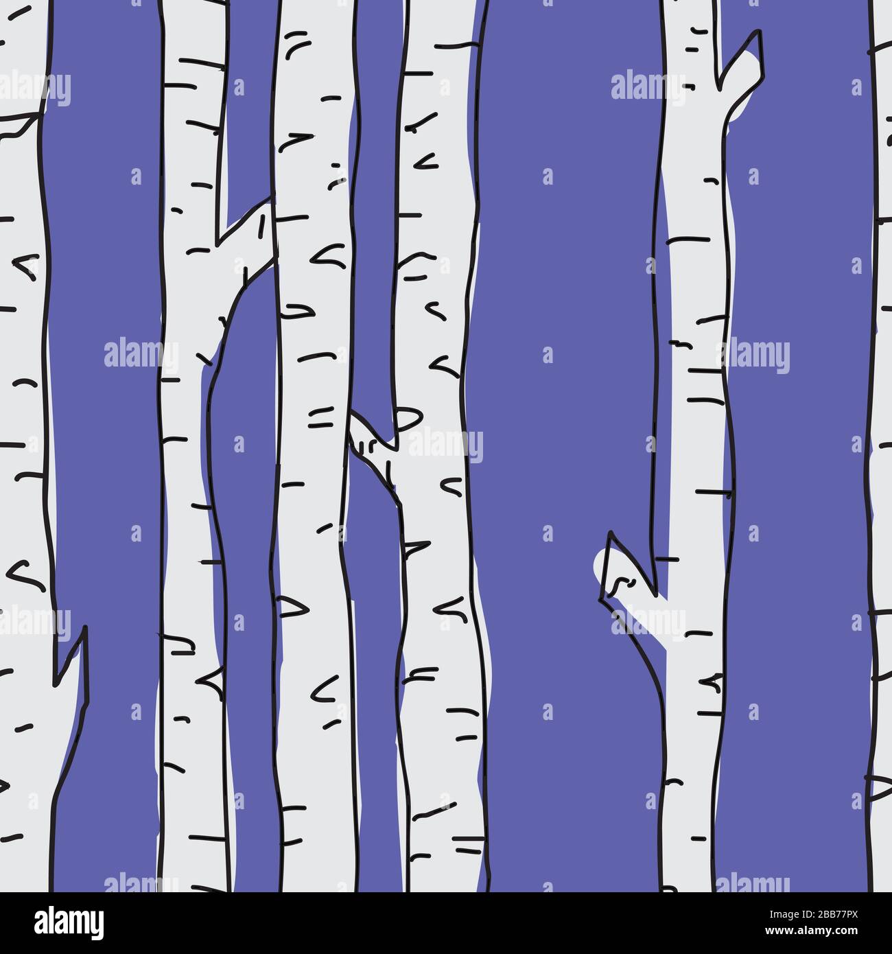 Stand of birch Stock Vector Images - Alamy