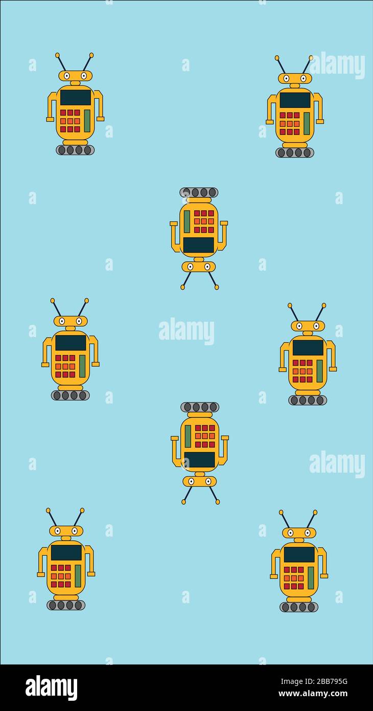 Robot child help Stock Vector Images - Alamy