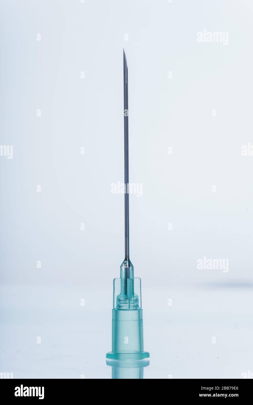 Medicine, Injection, vaccine and disposable syringe isolated, drug ...