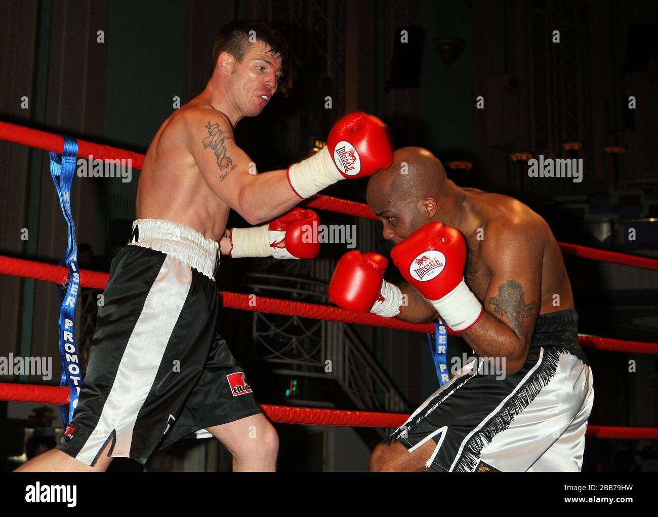 Jack Morris (Margate, white shorts) defeats Kenroy Lambert (Bedford ...