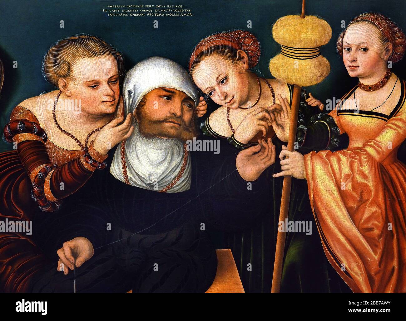 Hercules at the Court of Omphale 1537 Hans Cranach 1513-1537 German ...