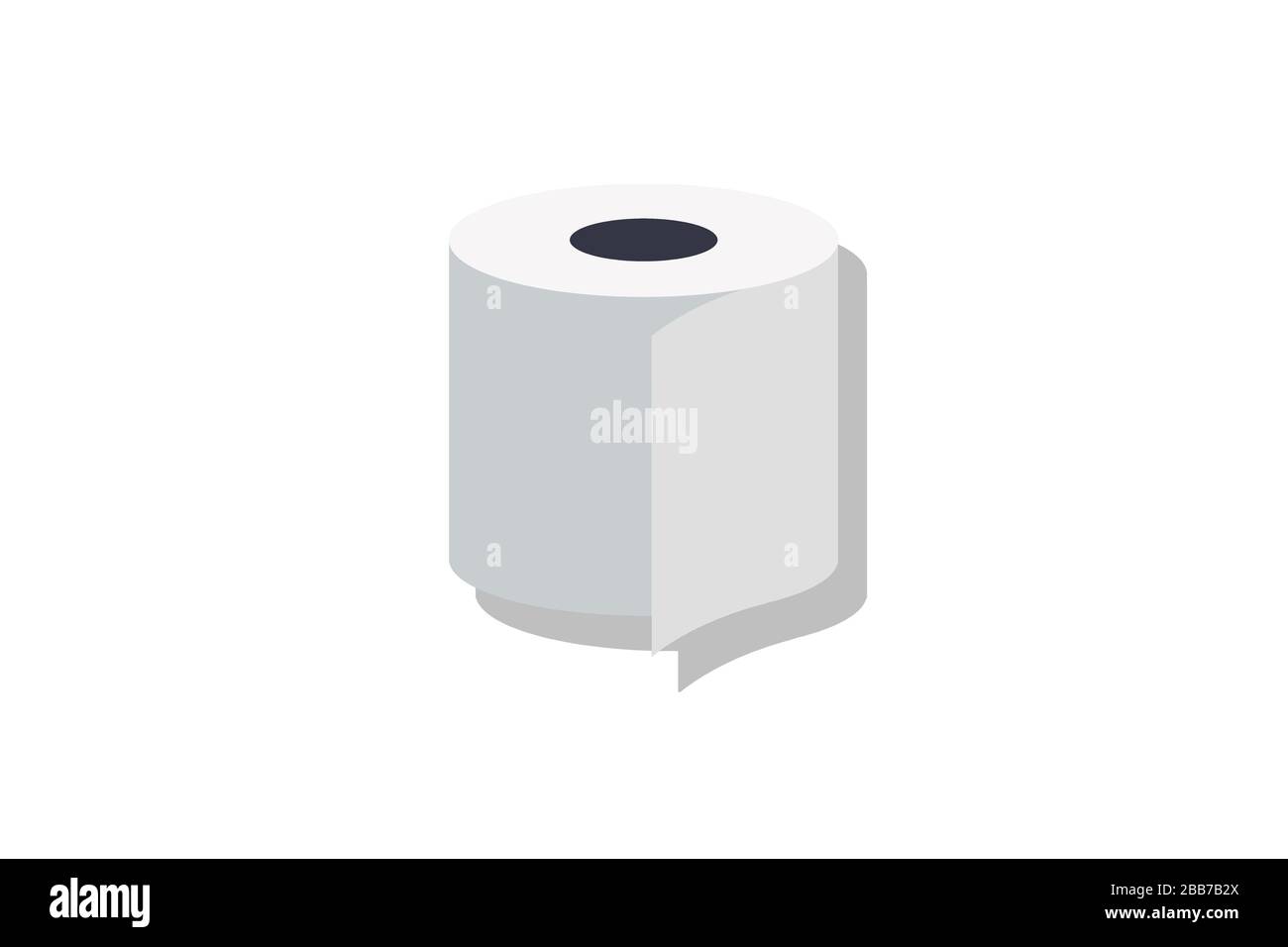 Roll toilet paper tissue Cut Out Stock Images & Pictures - Alamy