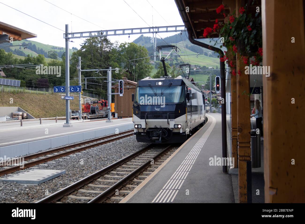 Swiss Train to Bulle, Gruyère in the canton of Fribourg, Switzerland ...