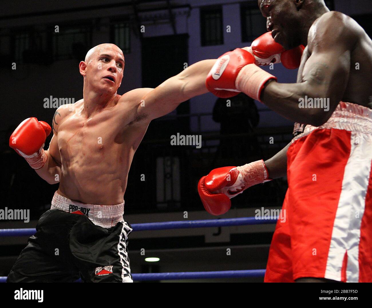 Danny McIntosh (Norwich, black shorts) defeats Nick Okoth (Battersea ...