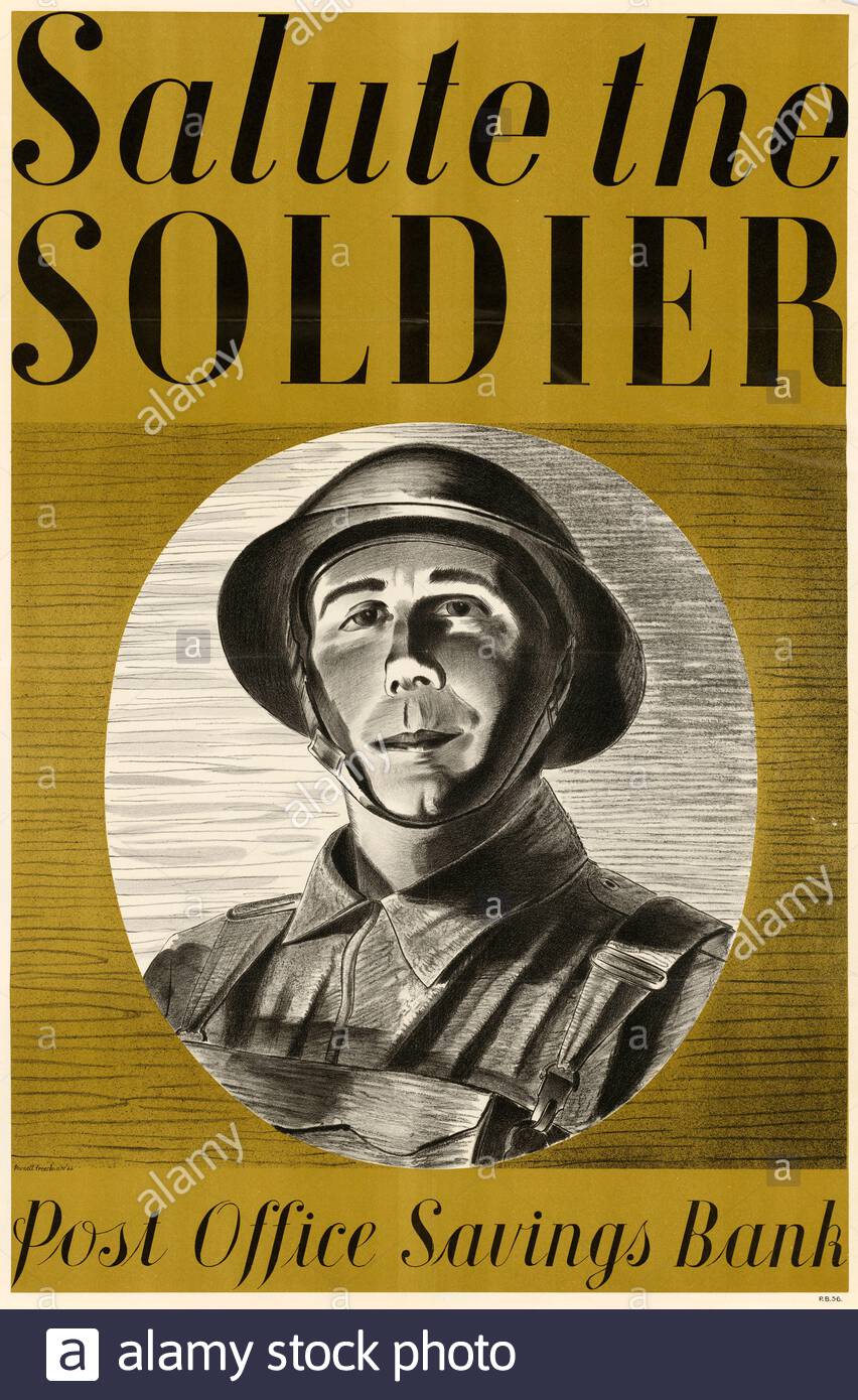 British World War 2 Public Information Propaganda poster Stock Photo ...