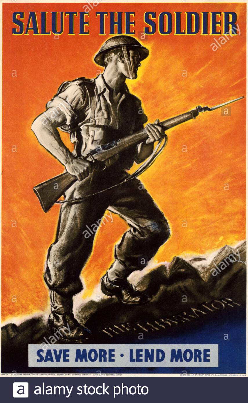 British World War 2 Public Information Propaganda poster Stock Photo ...