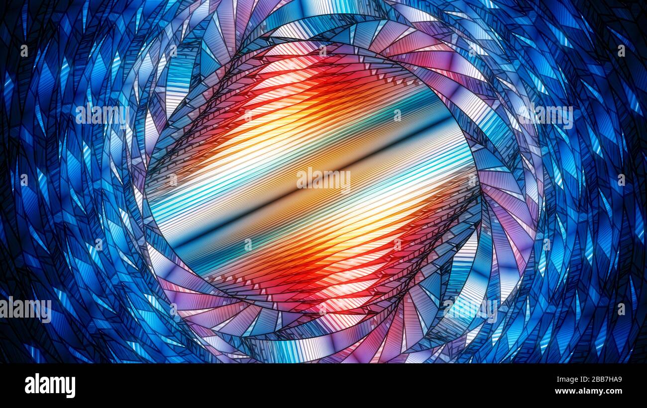 Colorful stained glass window abstract background, 3D rendering Stock ...