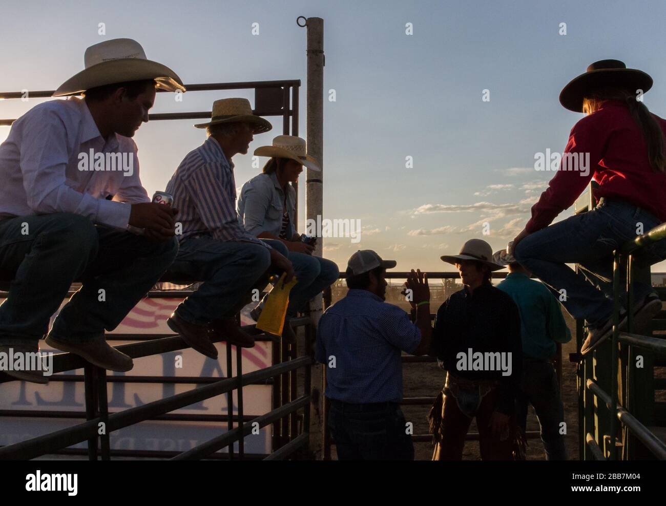 Cowboy High Five Stock Photo - Alamy