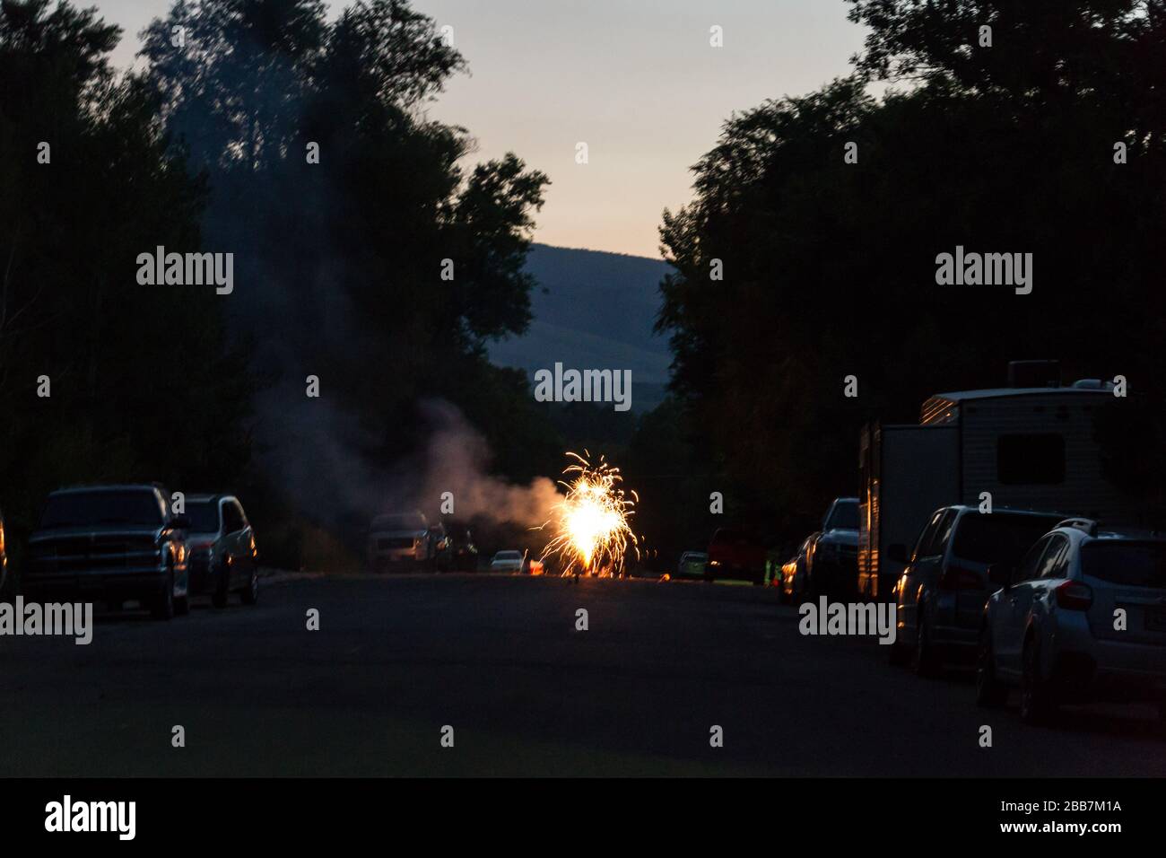 Street fireworks hi-res stock photography and images - Alamy