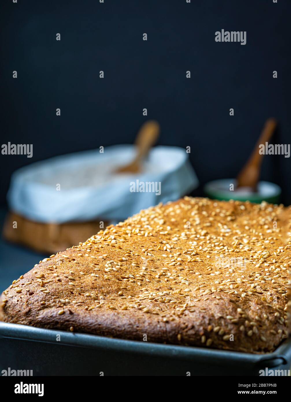 Whole wheat bread resting after baking Stock Photo - Alamy