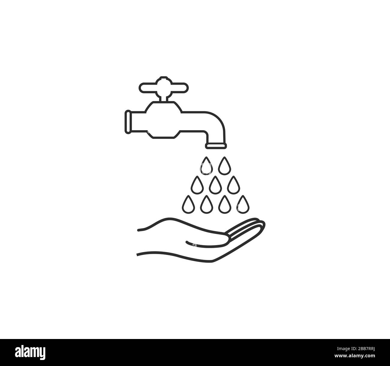 Hand washing icon. Vector illustration, flat design Stock Vector Image ...