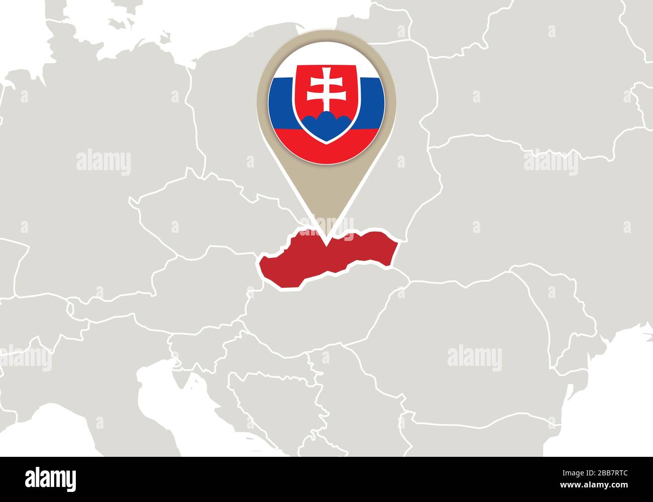 Slovakia Europe Map High Resolution Stock Photography and Images - Alamy