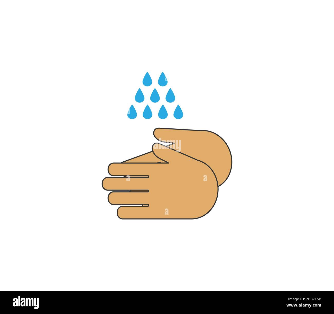 Hand washing icon. Vector illustration, flat design Stock Vector Image ...