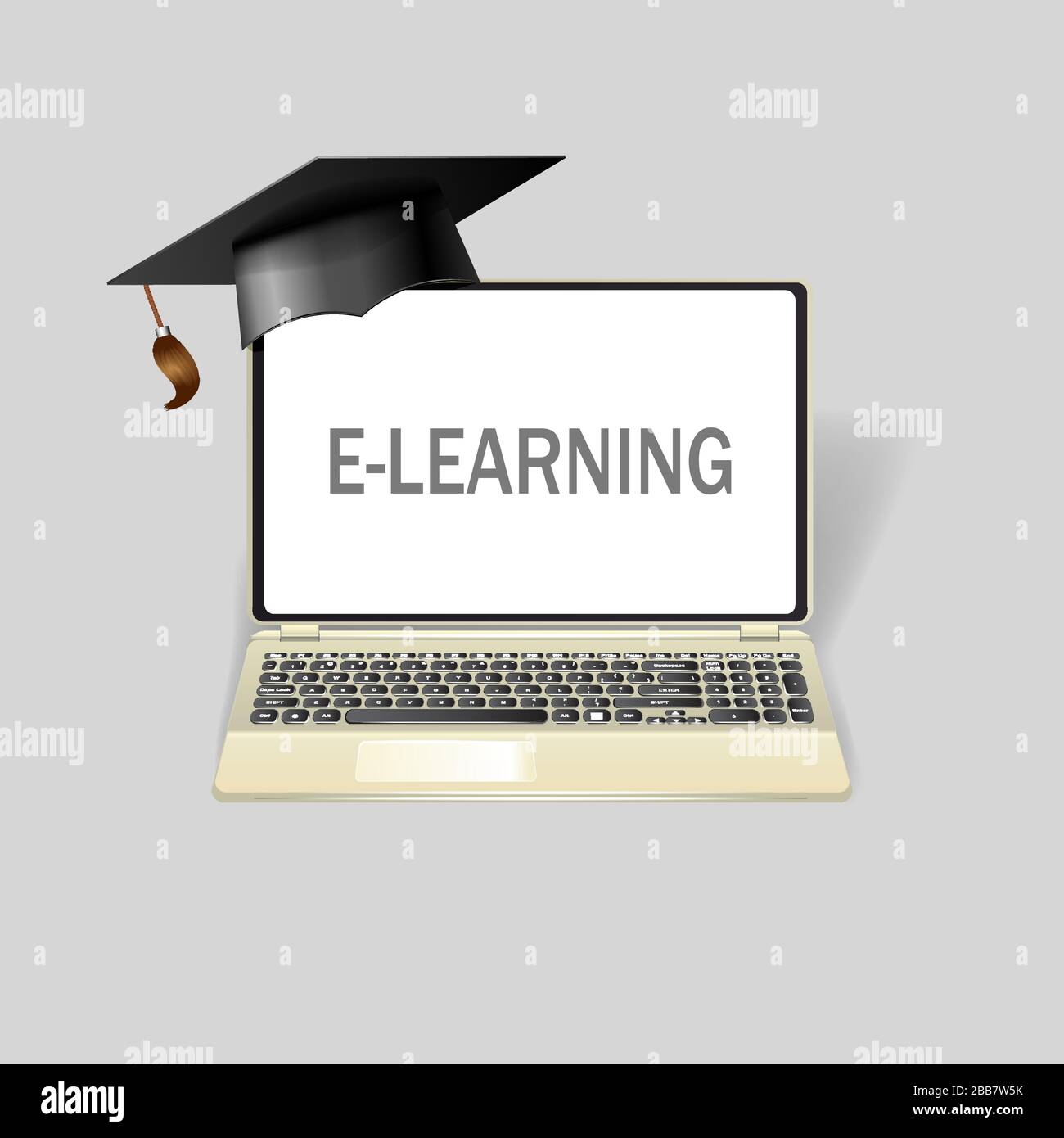 e-learning concept design, vector illustration Stock Vector Image & Art ...