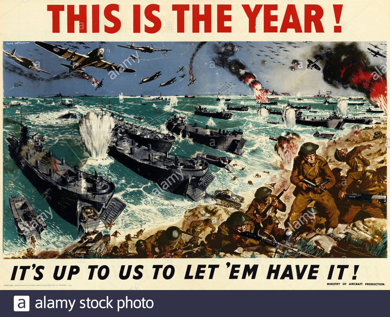 British World War 2 Public Information Propaganda poster Stock Photo ...