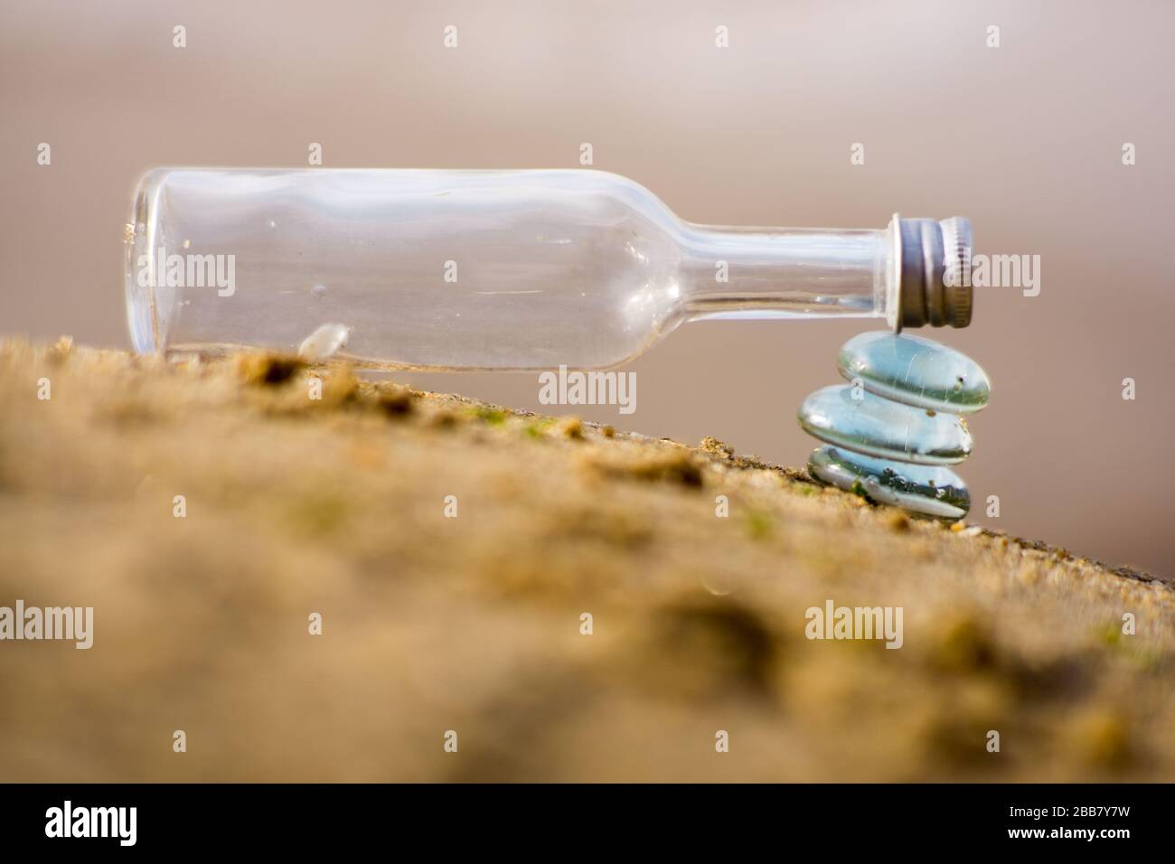 Bottle with pebble stones hi-res stock photography and images - Alamy