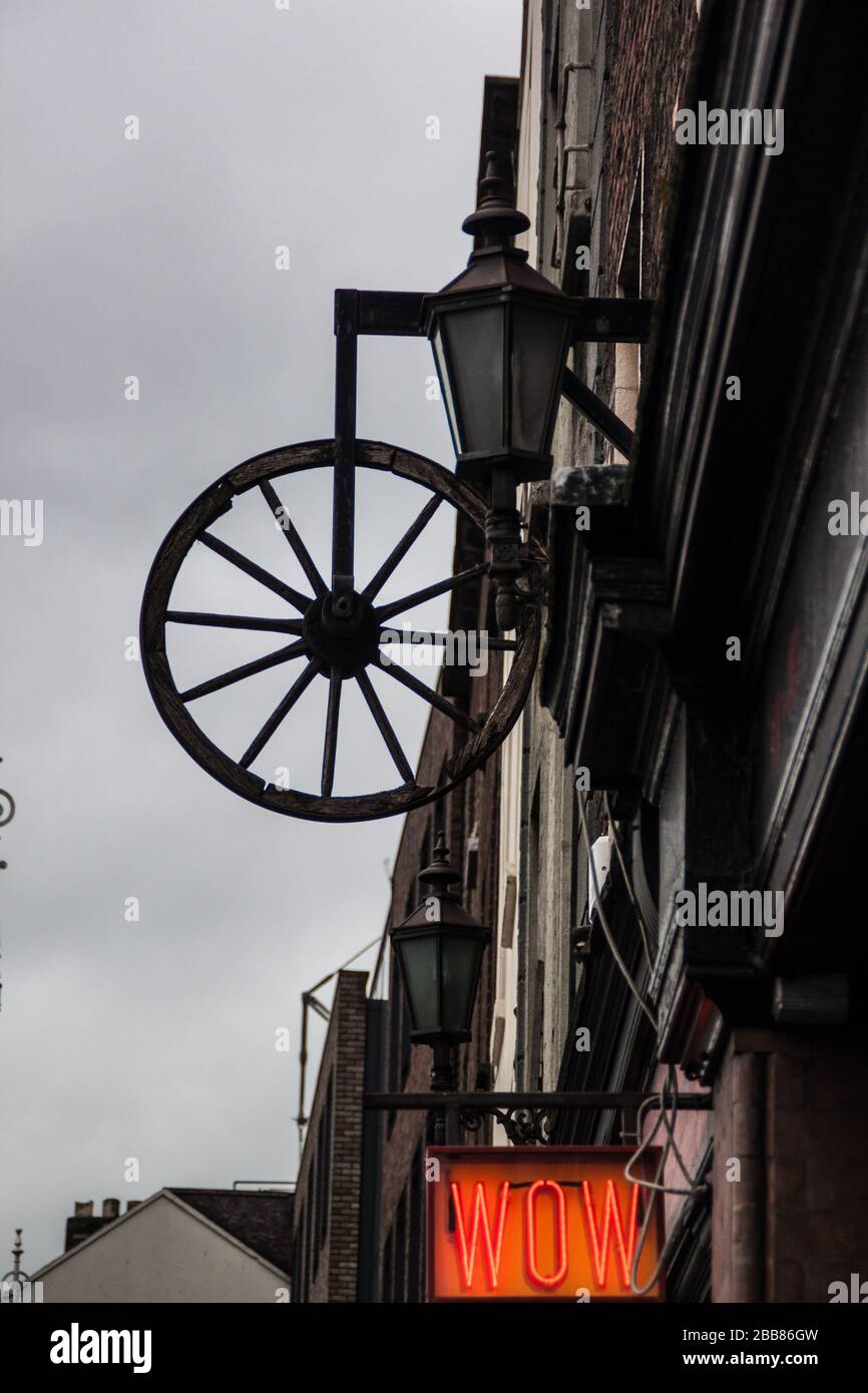Metal spinning wheel, WOW, lantern Stock Photo - Alamy