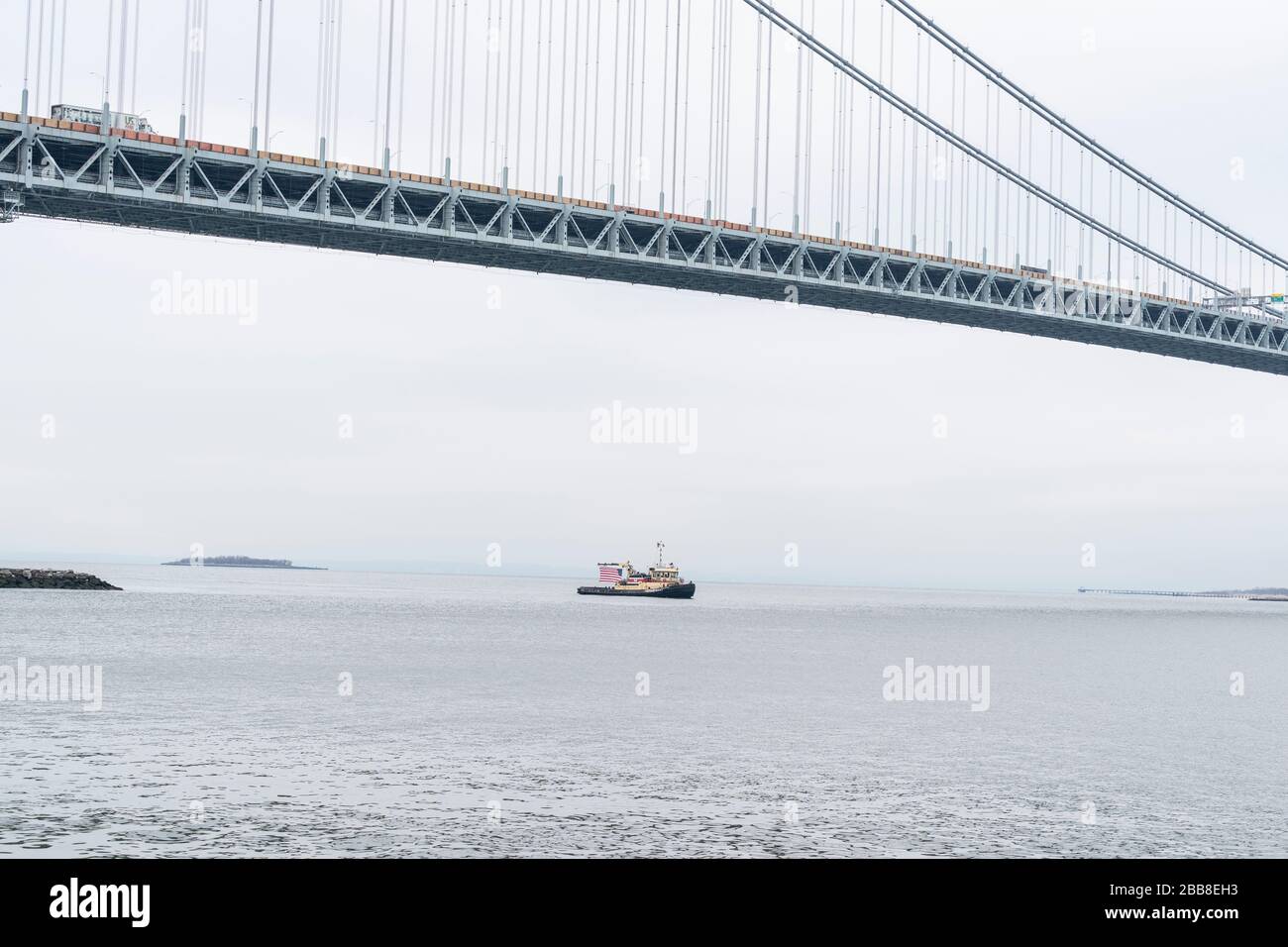 New York, NY - March 30, 2020: US Army Corps of Engineers boat seen ...