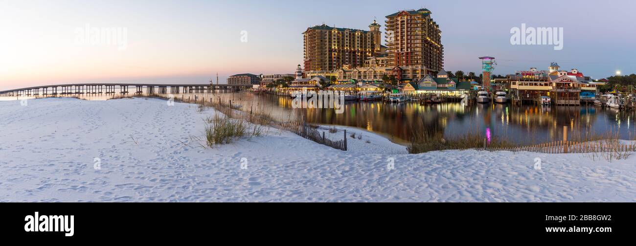 Destin Florida Panoramic Stock Photo - Alamy