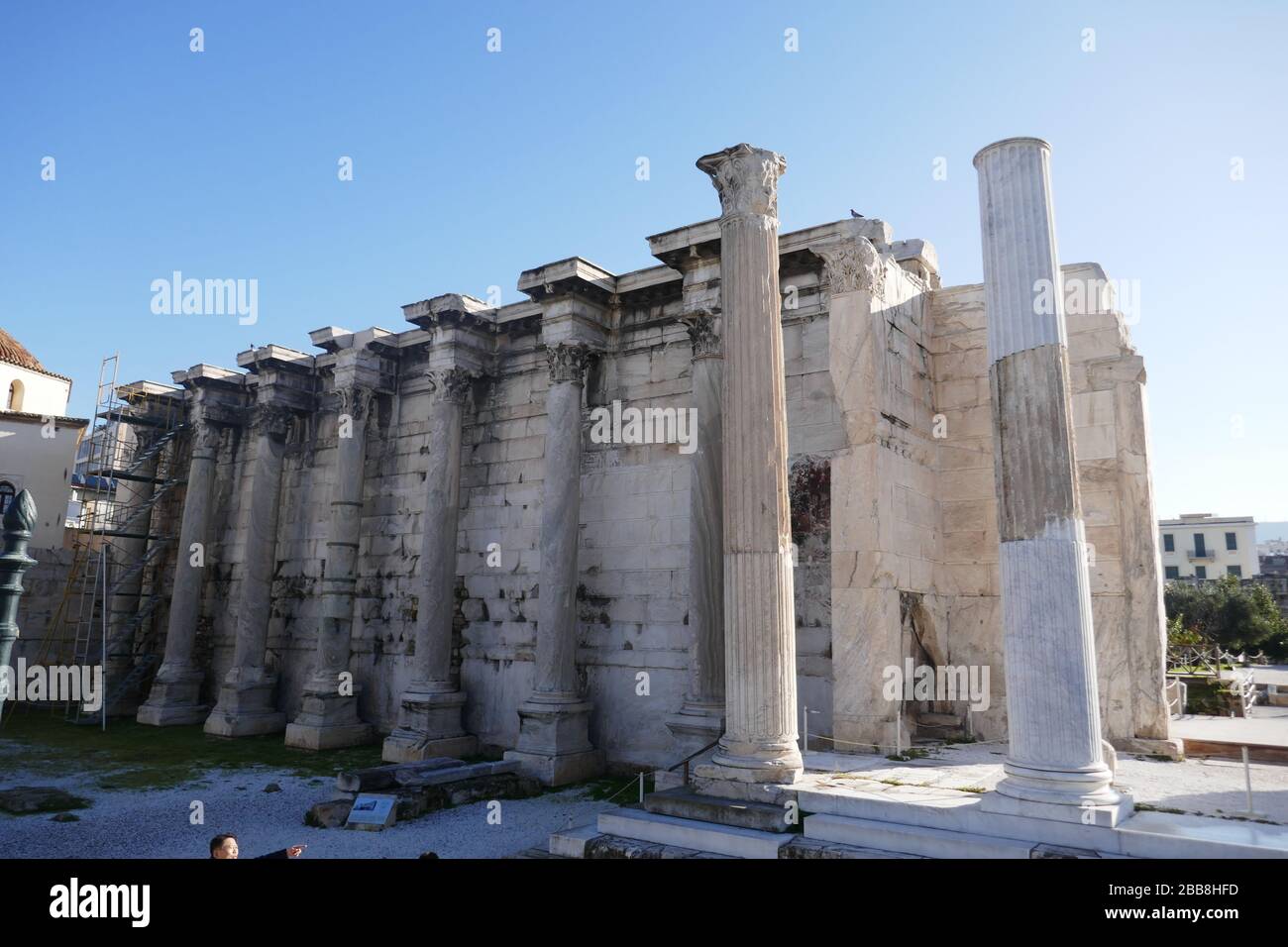 Hadrians Library Athens Stock Photo - Alamy