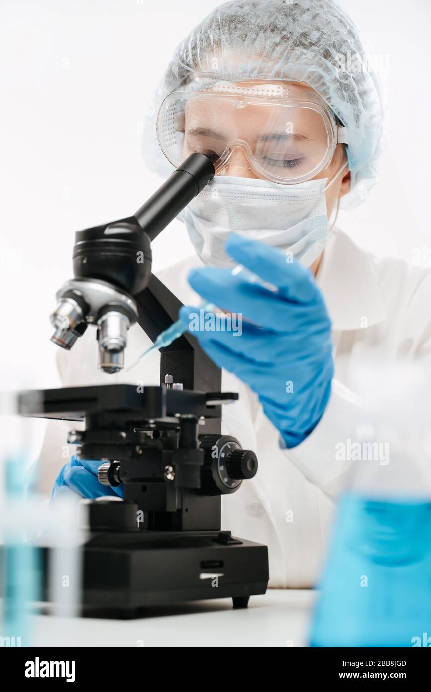 Lab uniform hi-res stock photography and images - Alamy