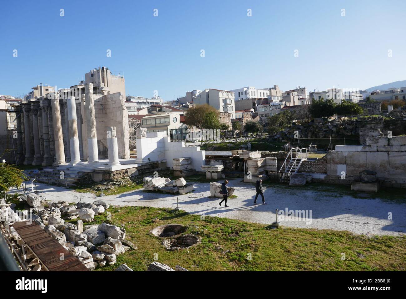 Hadrians Library Athens Stock Photo - Alamy