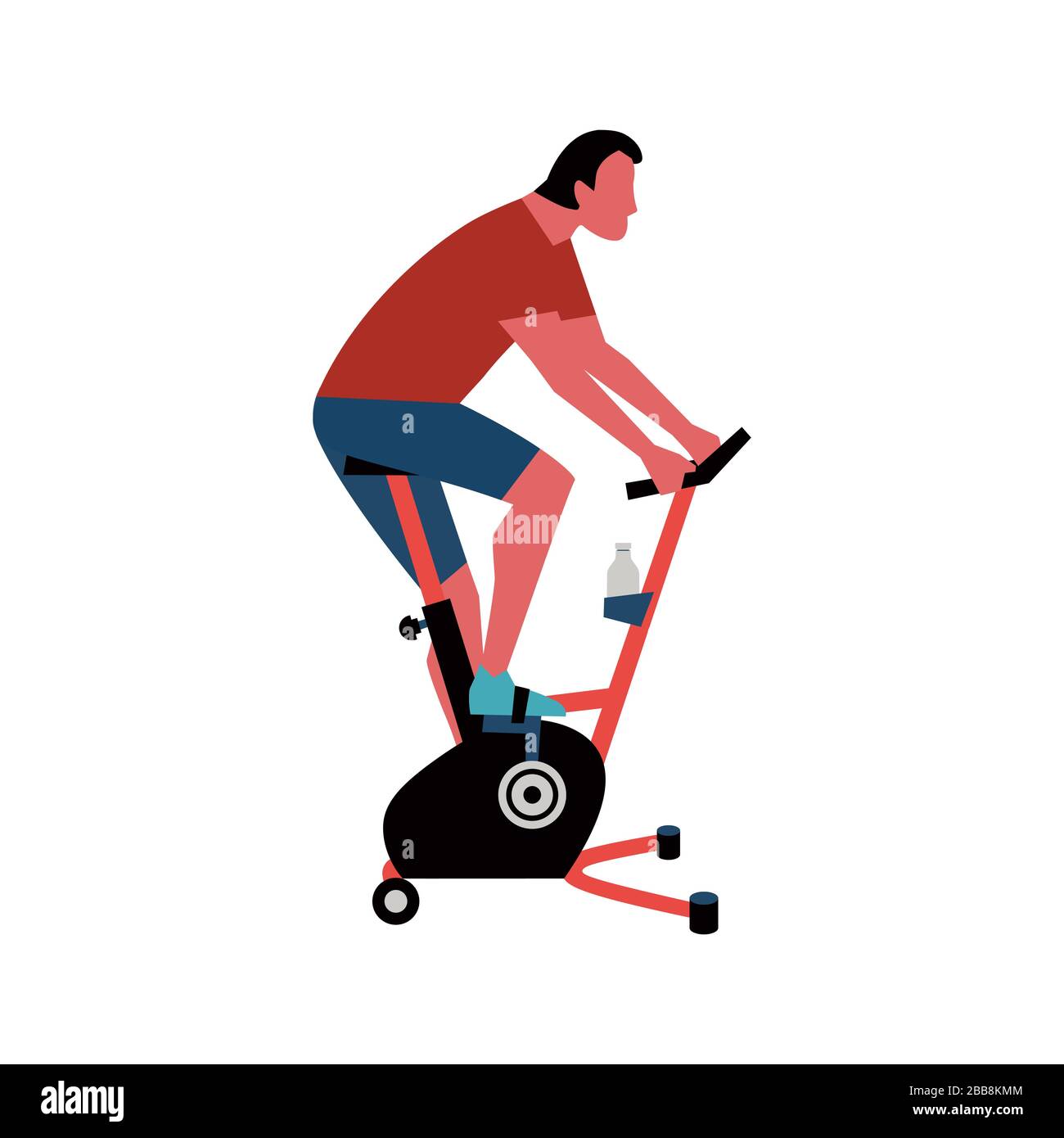 Gym exercise male home Cut Out Stock Images & Pictures - Alamy