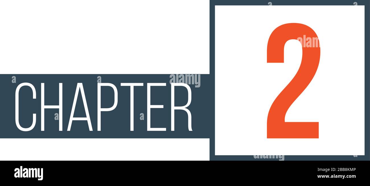 Chapter 2 design template, can be used for books design or tabs. Stock ...