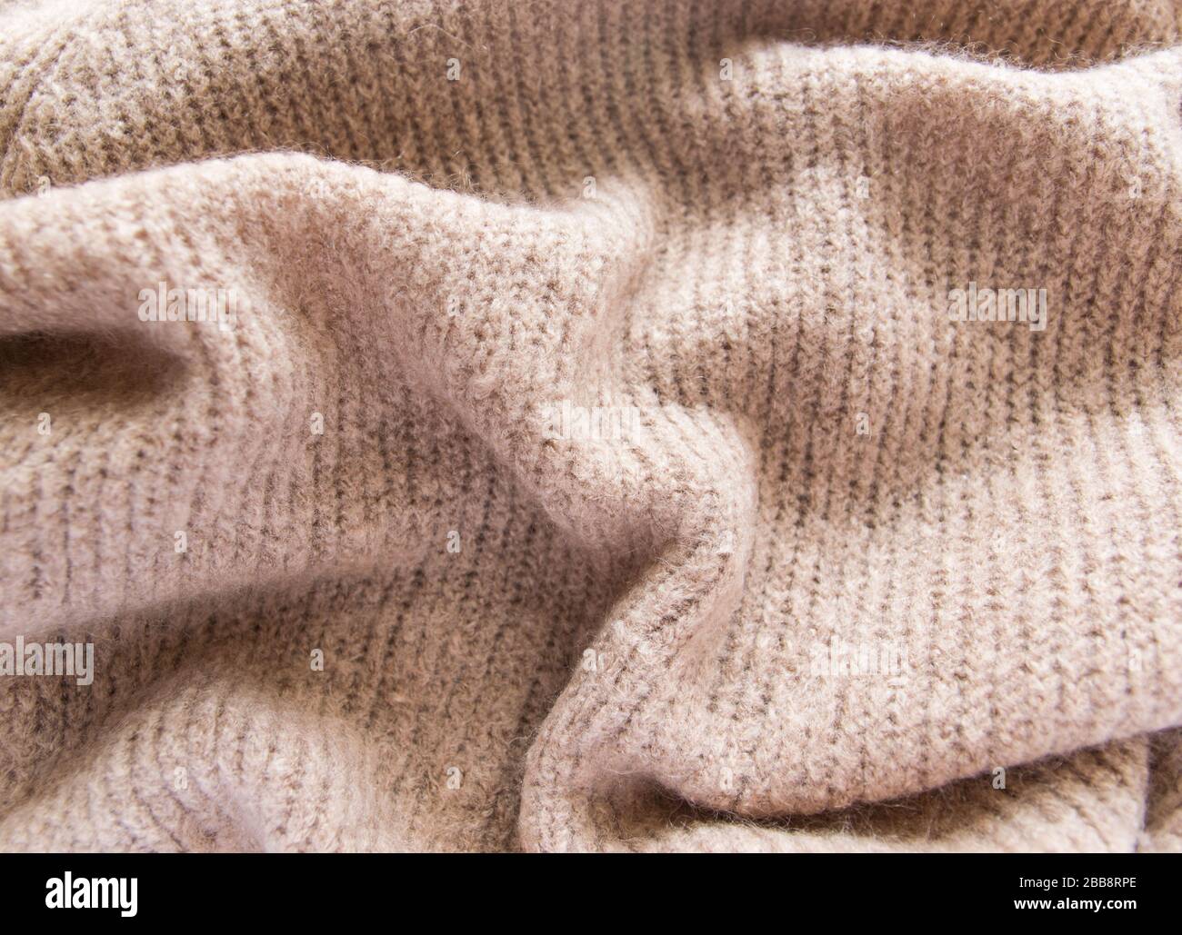 Brown knitted texture clothes. Textile cloth background Stock Photo - Alamy