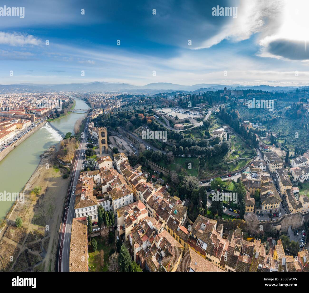 Florence cathedral aerial hi-res stock photography and images - Alamy