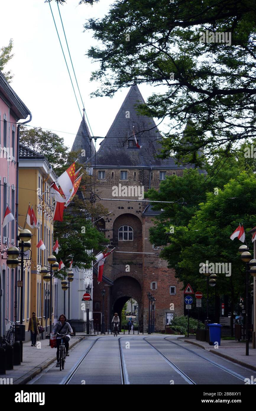 Obertor in der historischen Altstadt, Neuss, Nordrhein-Westfalen ...