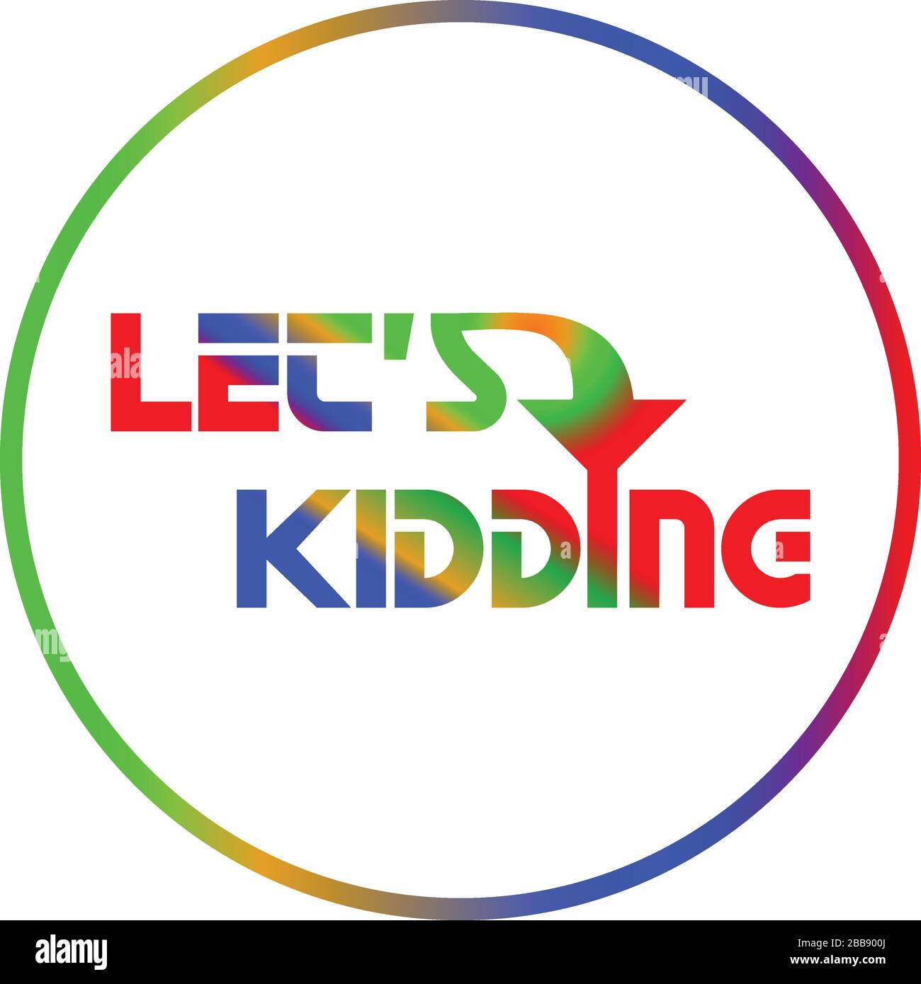 Let's kidding design, typography logo, stylish kidding vector for ...
