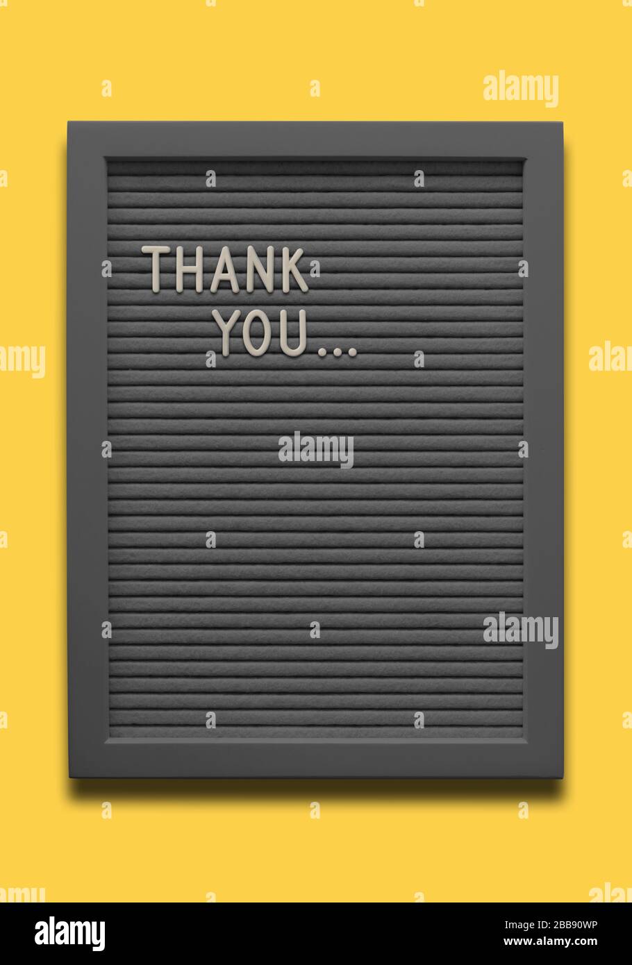 Yellow thank you sign hi-res stock photography and images - Alamy