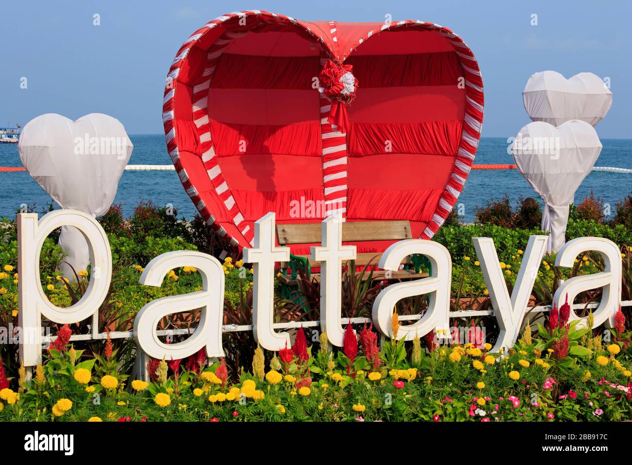Sign on Beach Road,Pattaya City,Thailand,Asia Stock Photo - Alamy