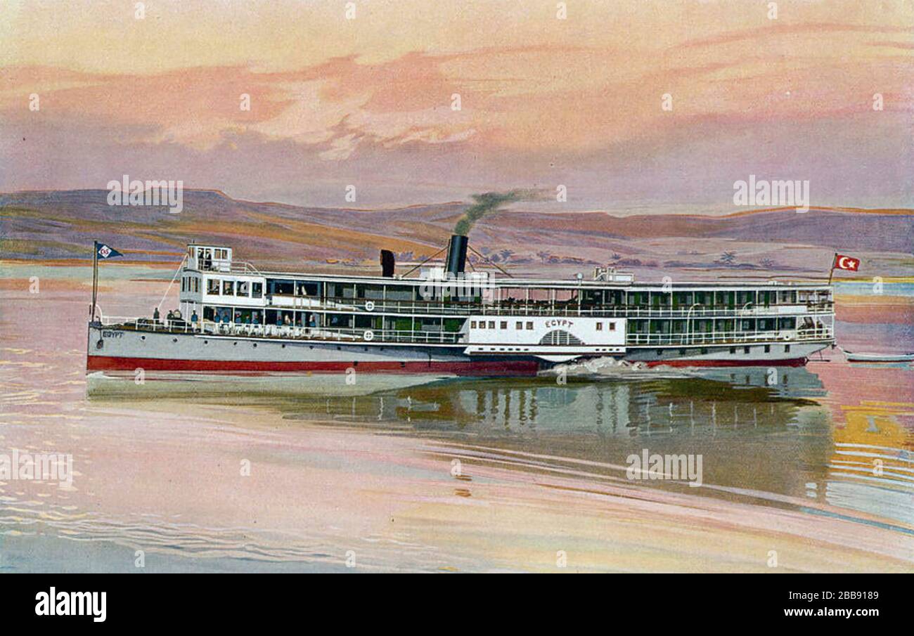 THOMAS COOK STEAMER 'EGYPT' on the Nile in the 1880s Stock Photo - Alamy