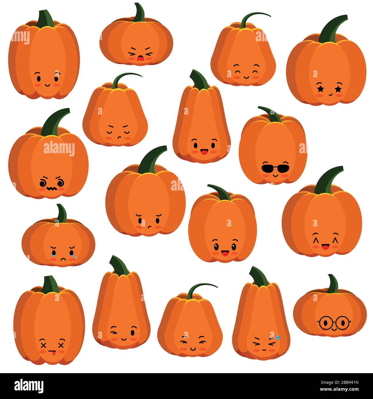 Cute autumn pumpkin kawaii hi-res stock photography and images - Alamy