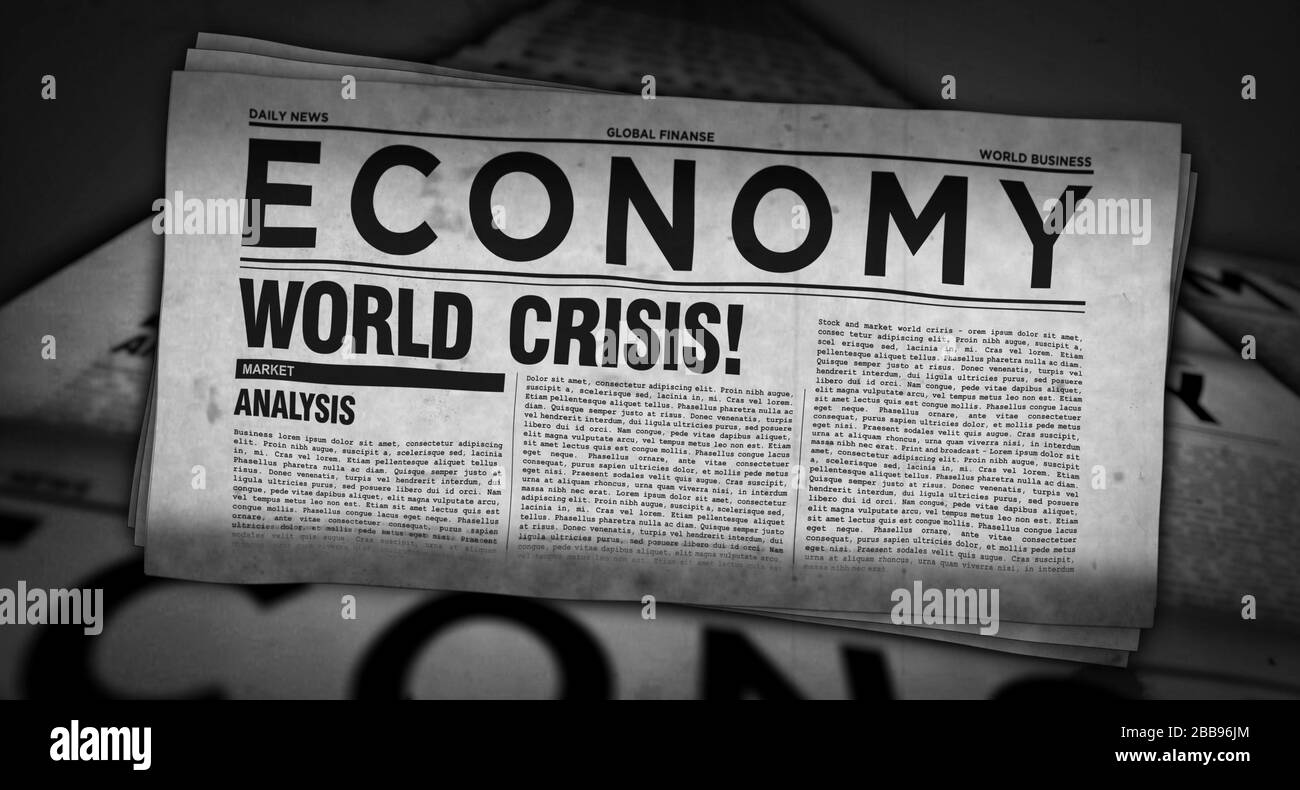 Stock market crash front page hi-res stock photography and images - Alamy