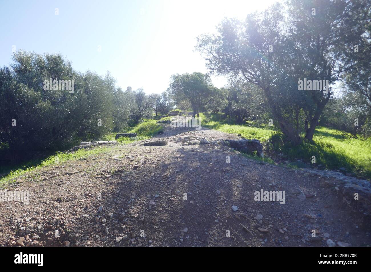 Pynx Hill Athens Stock Photo - Alamy