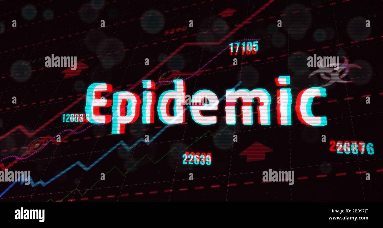 Covid-19 global pandemic with increase numbers. Epidemic alert with ...
