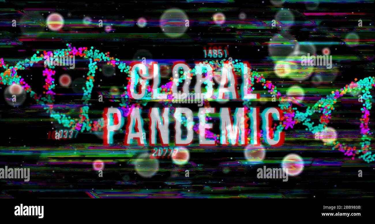 Covid-19 global pandemic with increase numbers. Epidemic alert with ...