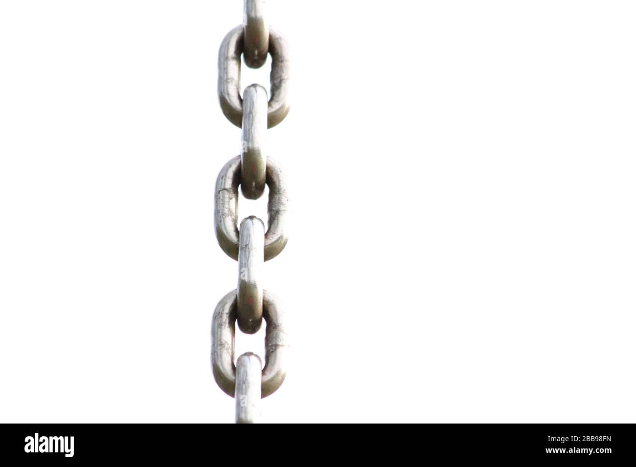 Chain on white background Stock Photo - Alamy