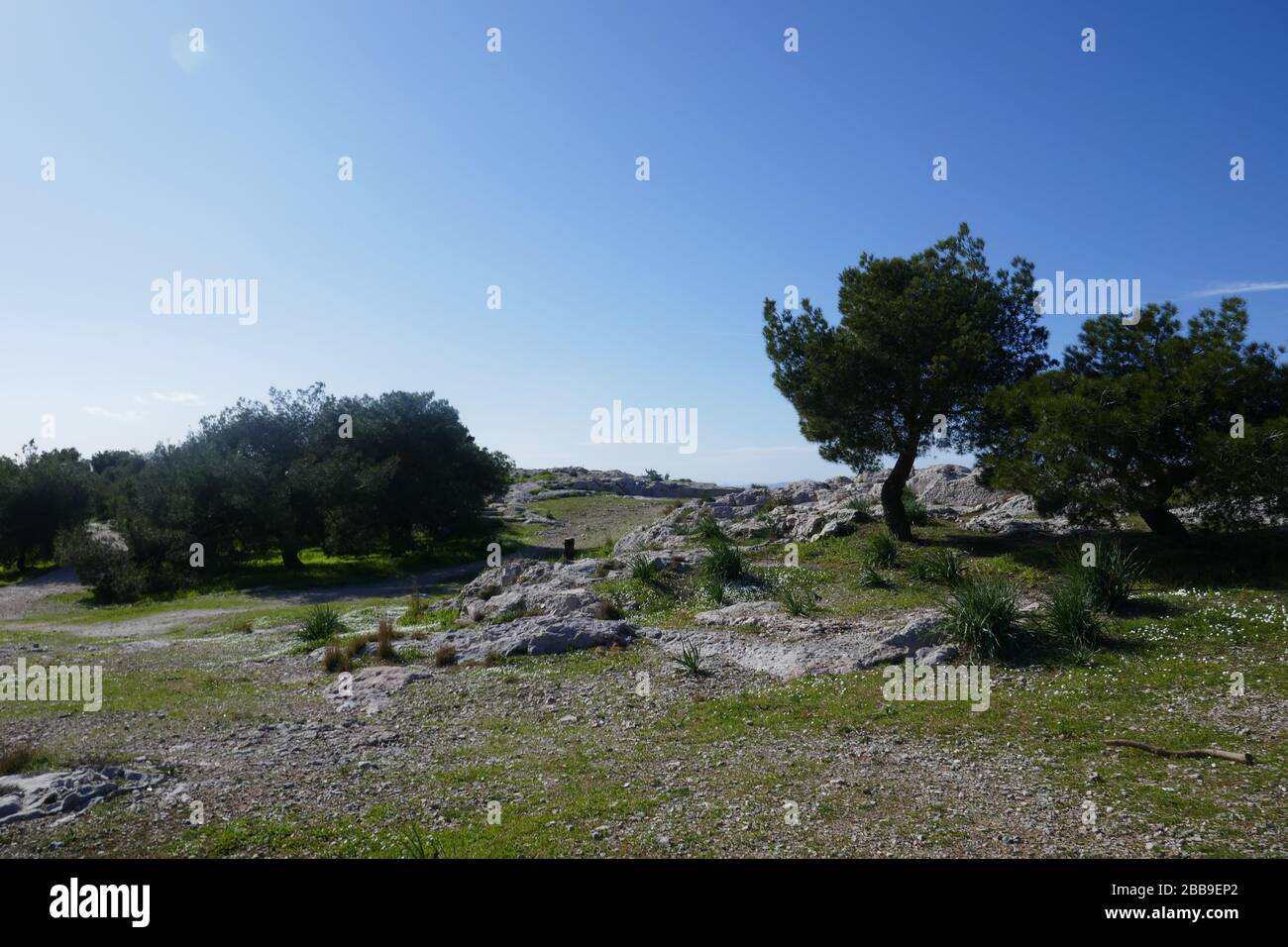 Pynx Hill Athens Stock Photo - Alamy