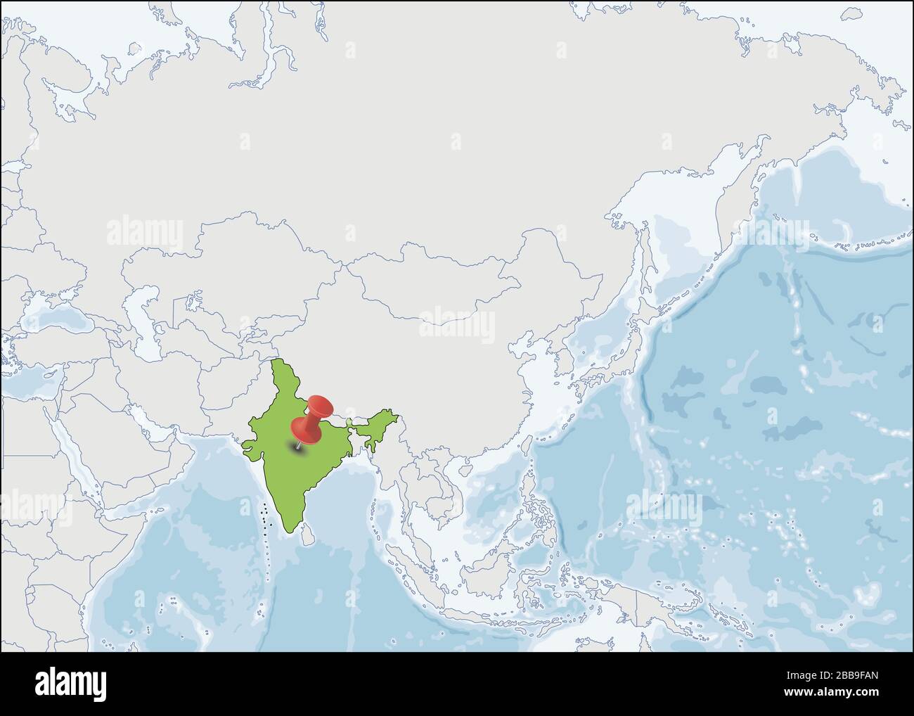 India political map administrative Stock Vector Images - Alamy