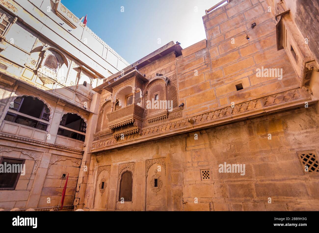JAISALMER, INDIA – NOV. 29, 2019: Interior view of Jaisalmer Fort Palace. It is UNESCO World ...