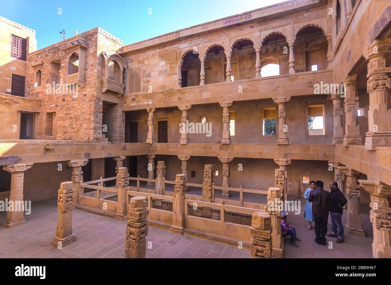 JAISALMER, INDIA – NOV. 29, 2019: Interior view of Jaisalmer Fort Palace. It is UNESCO World ...