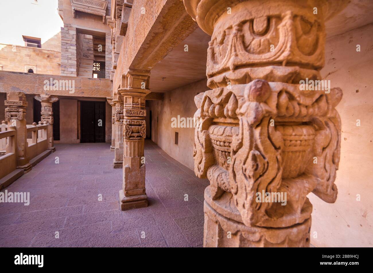 JAISALMER, INDIA – NOV. 29, 2019: Interior view of Jaisalmer Fort Palace. It is UNESCO World ...