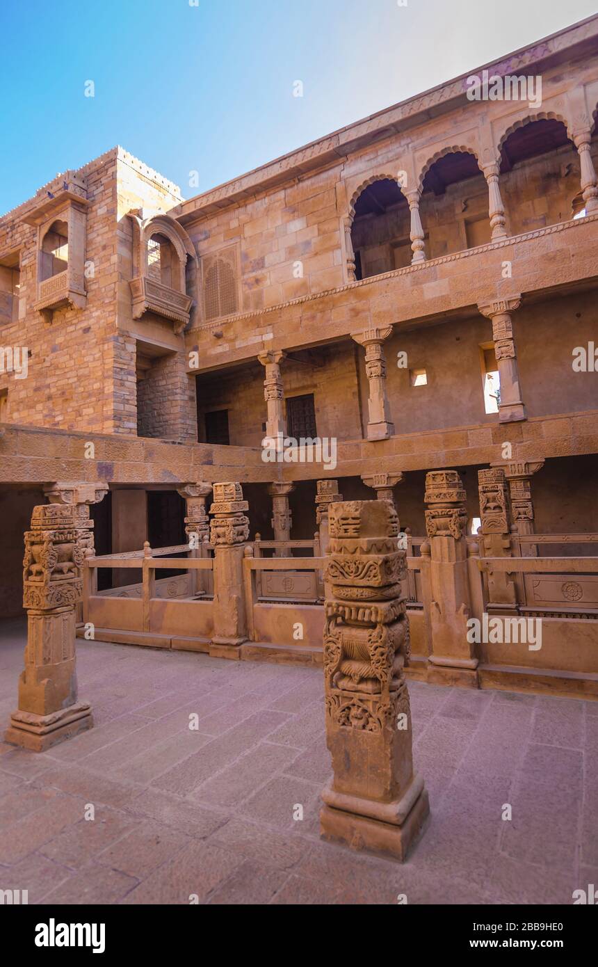 JAISALMER, INDIA – NOV. 29, 2019: Interior view of Jaisalmer Fort Palace. It is UNESCO World ...